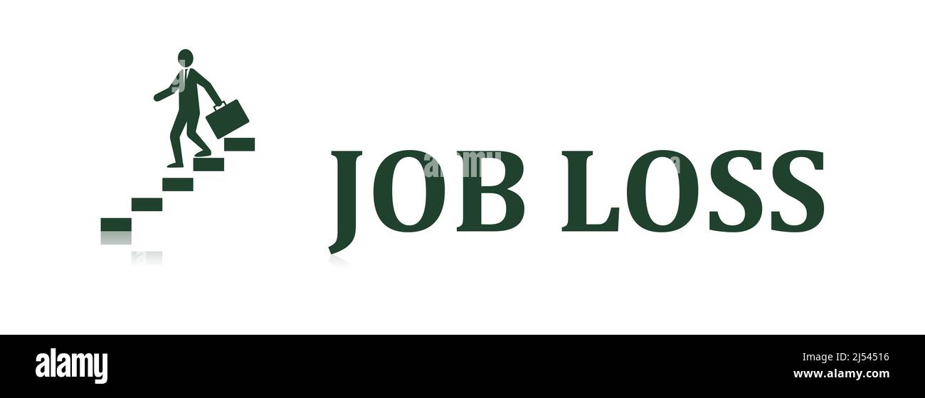 Illustration of a job loss concept Stock Photo - Alamy