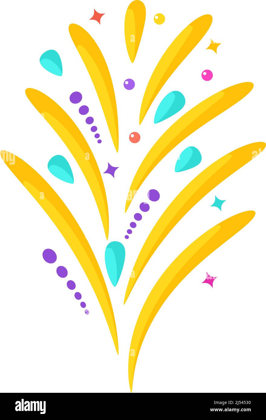 Colorful confetti. Bright holiday firework. Color 2D splash Stock ...