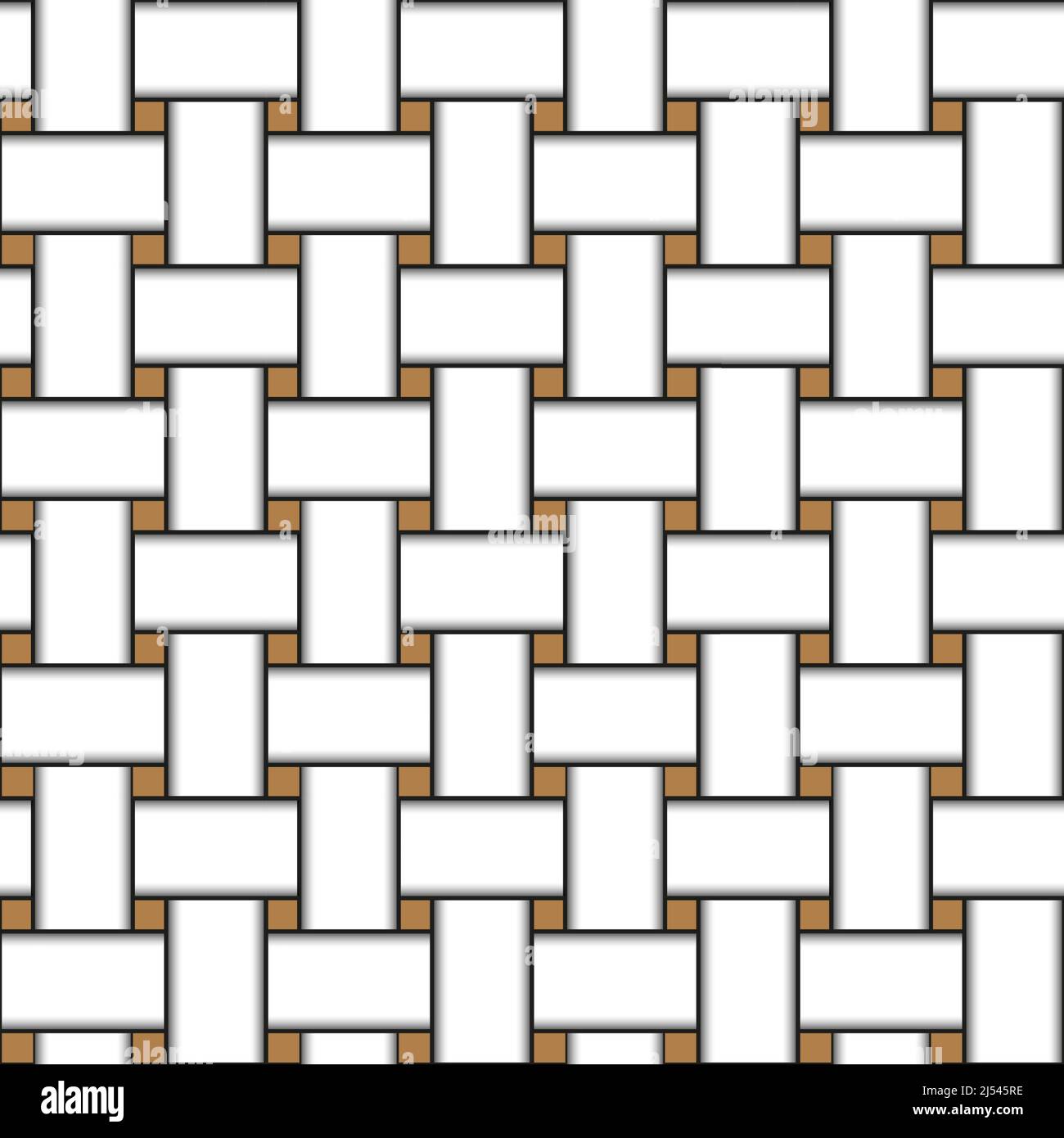 Geometric seamless pattern with intertwined bands. Wrapping paper ...