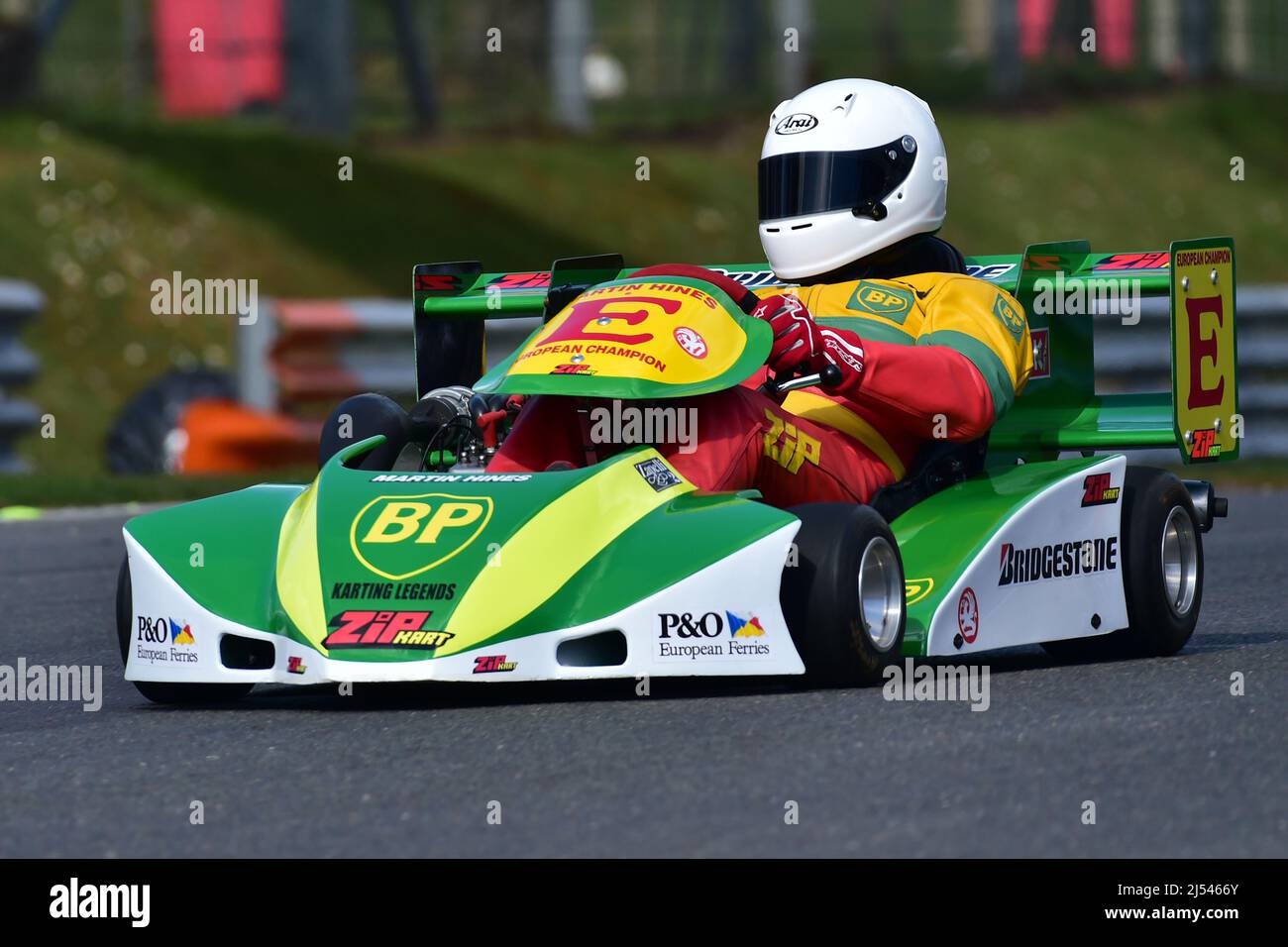 Ian Stevenson, Zip Eagle, Rotax 256, Karting Legends demonstration ...