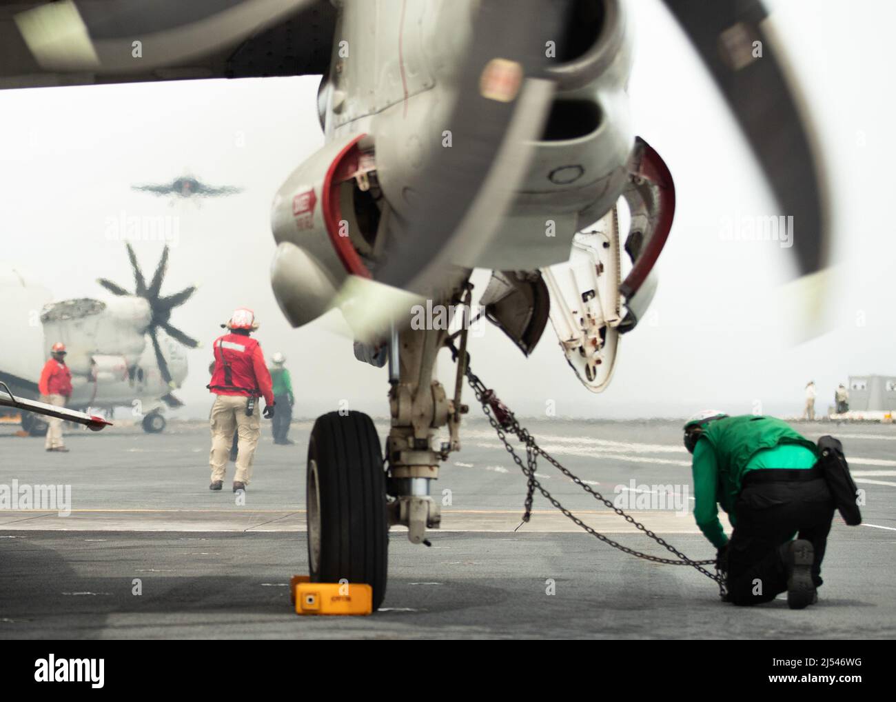 Sailors assigned to USS Gerald R. Ford’s (CVN 78) and Carrier Air Wing ...