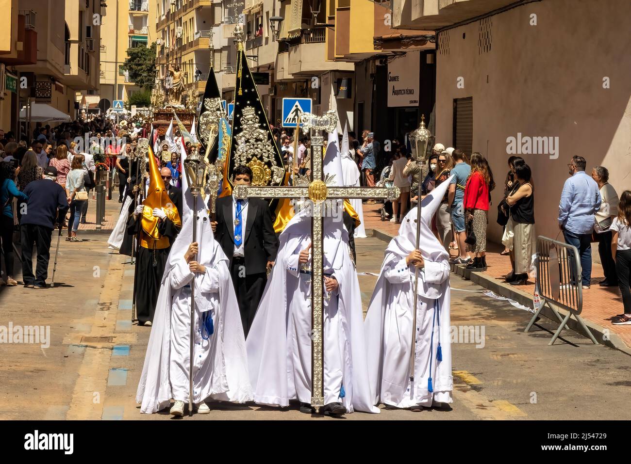 Almunecar, Spain. 17th April 2022. Easter Holy Week, Semana Santa, in ...