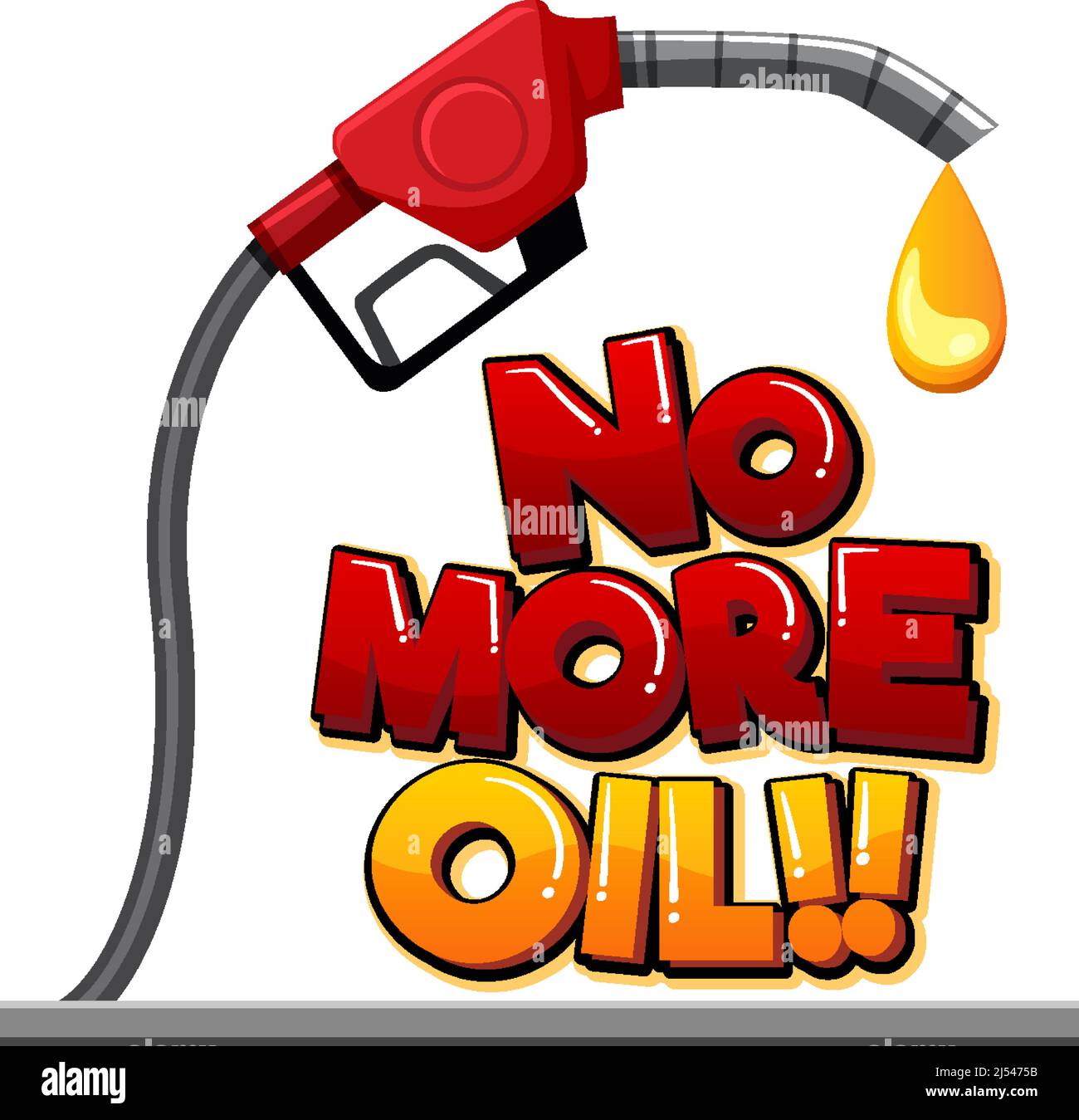 No more oil font logo design illustration Stock Vector Image & Art - Alamy