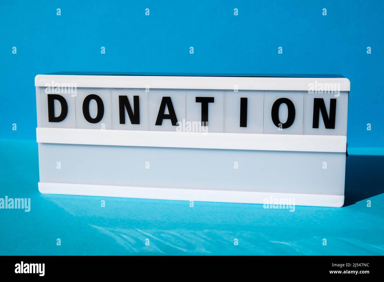 Lightbox with text DONATION. Motivational Words Quotes Concept ...