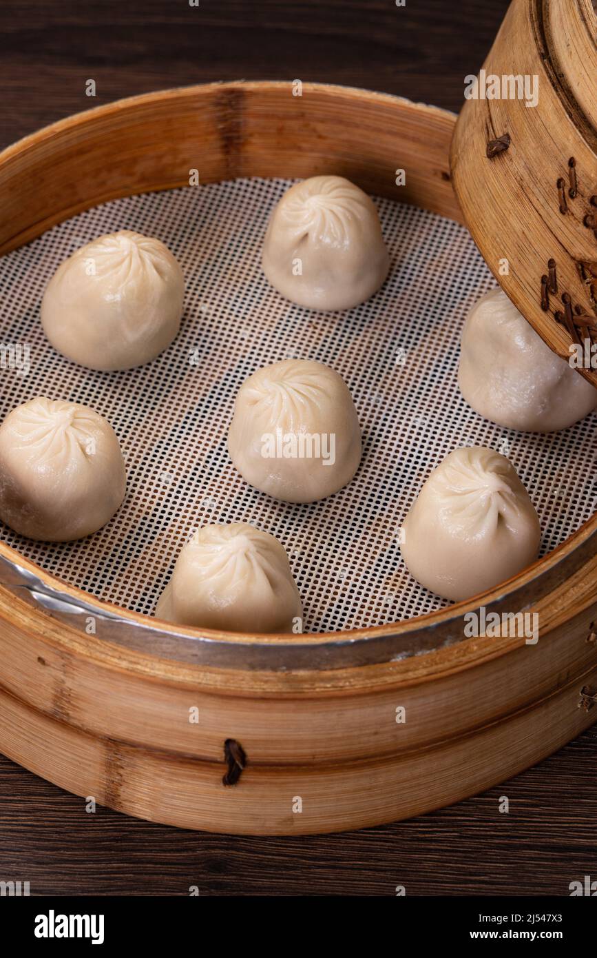 Steamed pork soup dumplings named Xiao long bao in Taiwan, Taiwanese ...