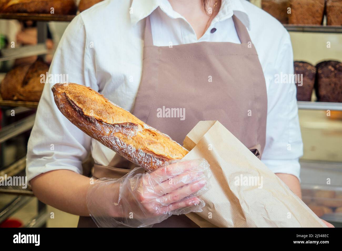Baker delivering bread hi-res stock photography and images - Alamy