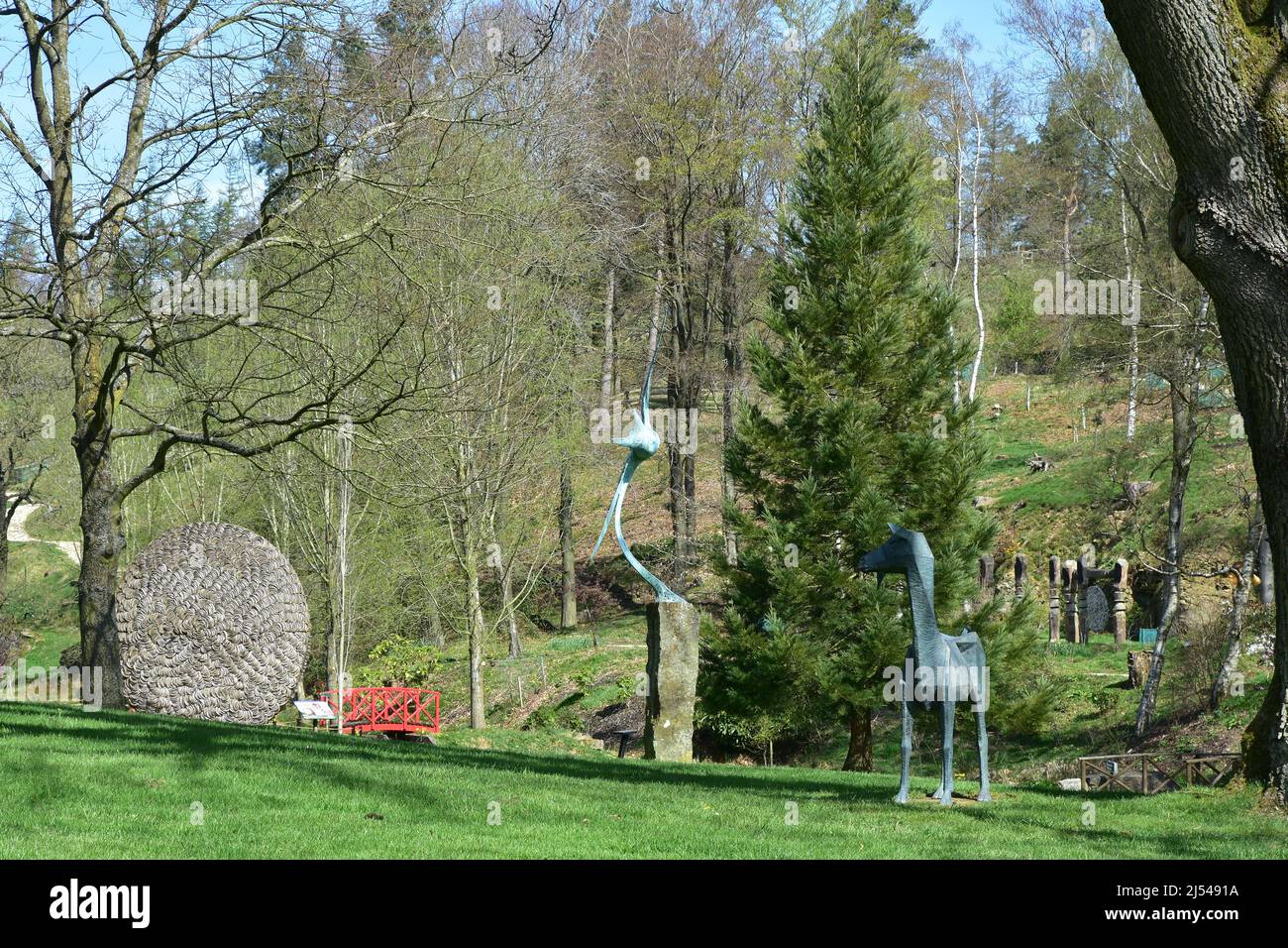 Himalayan Garden and Sculpture Park, sculptures, Ripon, North Yorkshire ...