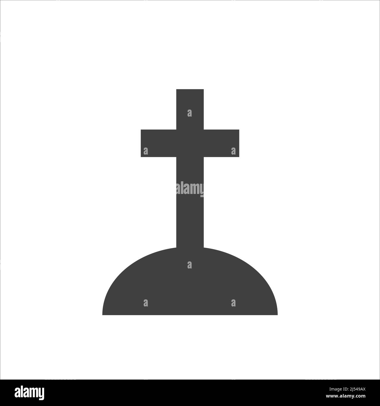Cross on gravestone Black and White Stock Photos & Images - Alamy
