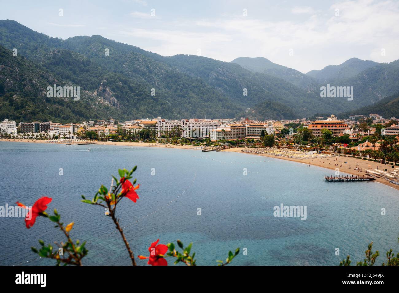 Icmeler Beach in Marmaris resort Stock Photo - Alamy