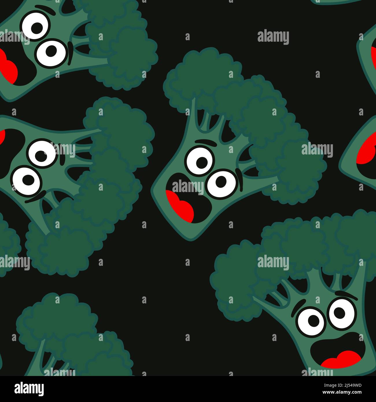 Kids seamless broccoli pattern for textiles and packaging and gifts and ...