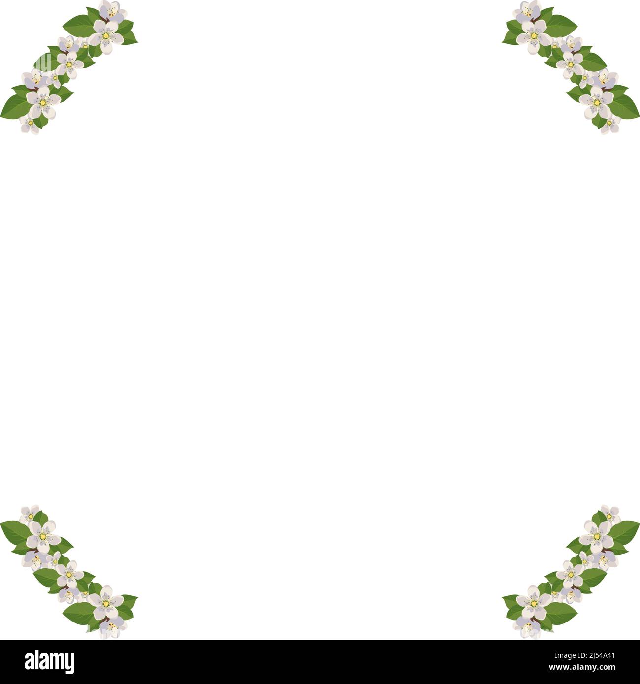 Cherry buds spring garden Stock Vector Images - Alamy