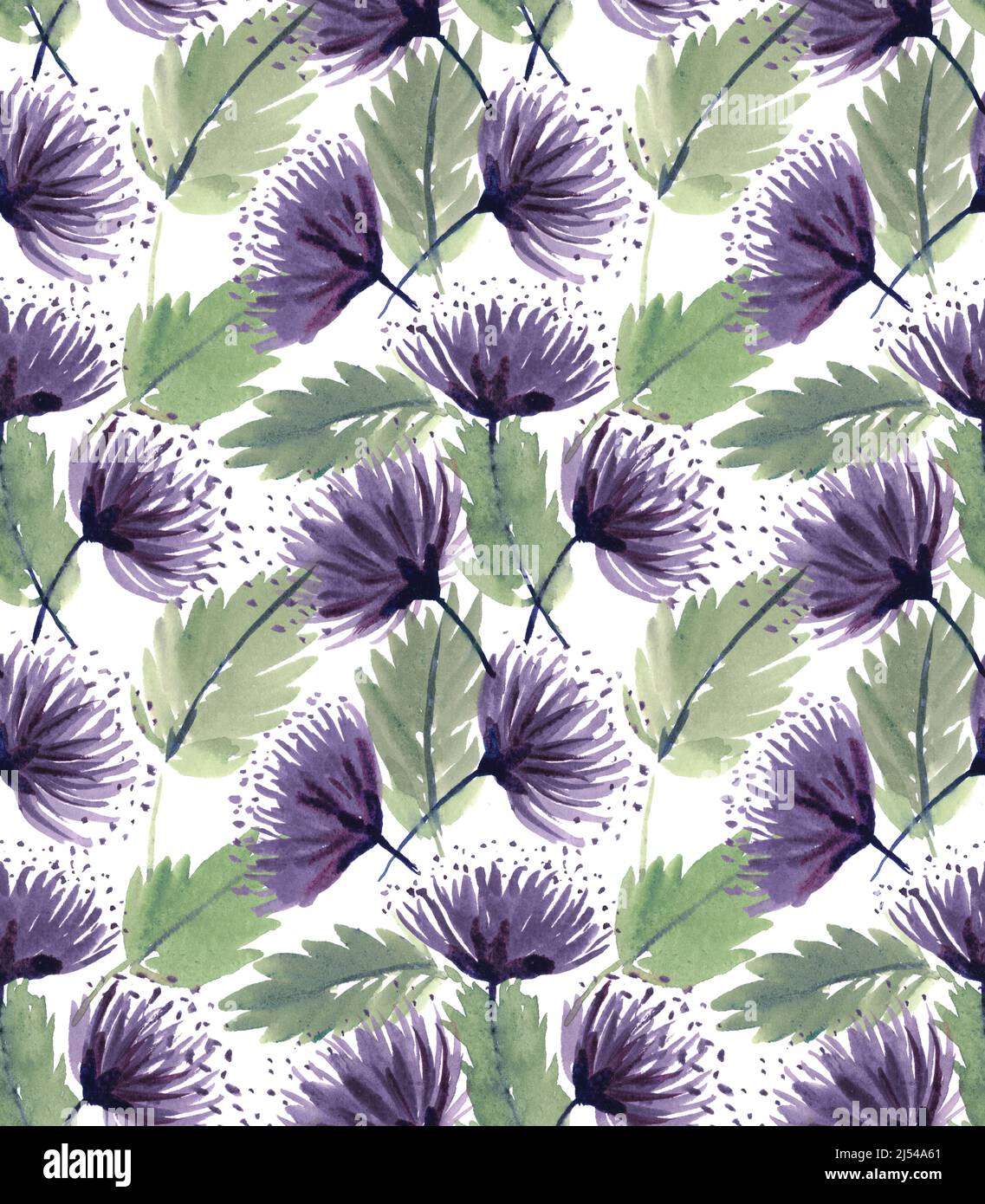 Seamless pattern of blooming spring hi-res stock photography and images ...