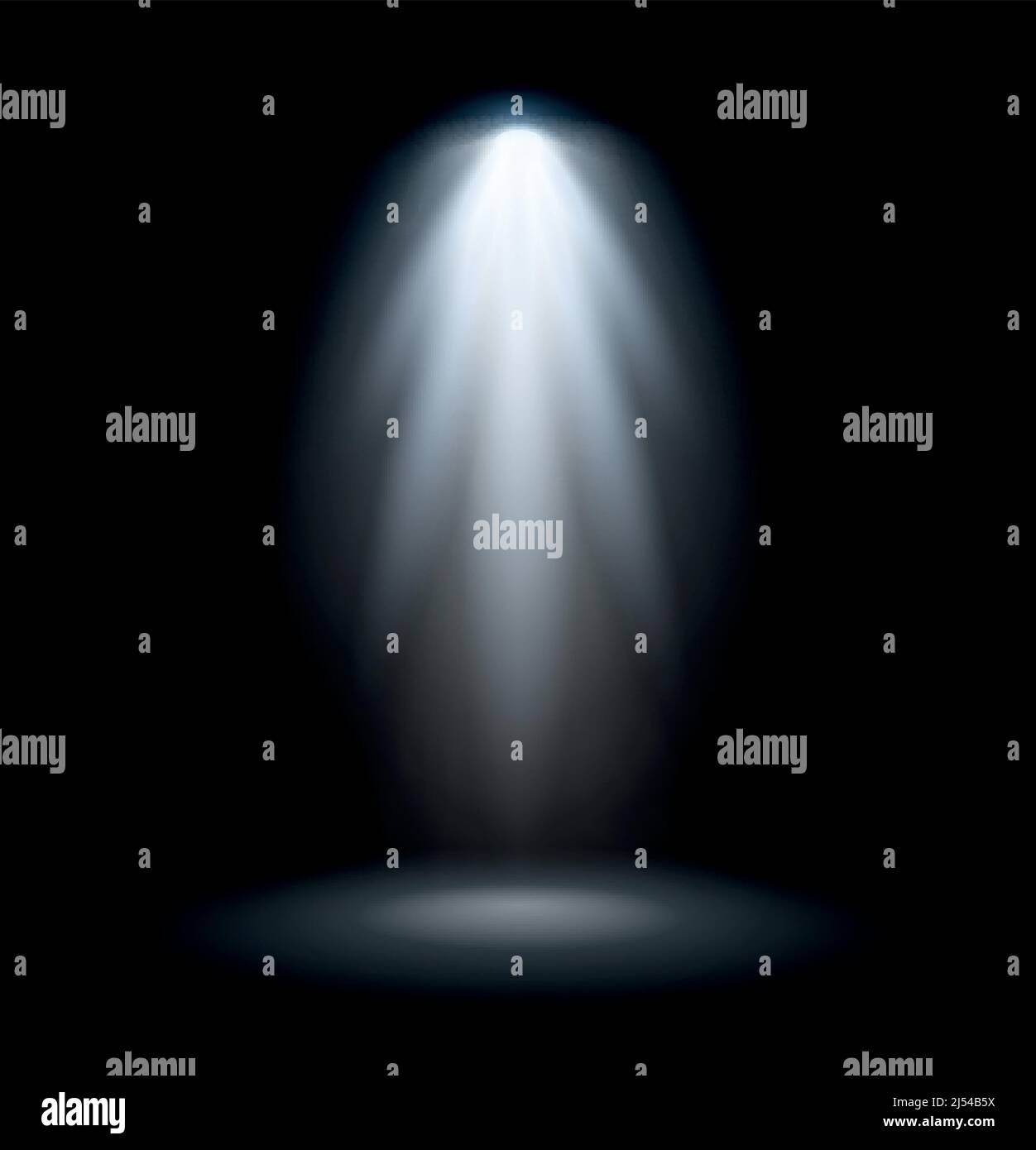 Realistic light rays. Dark scene illumination mockup Stock Vector Image ...