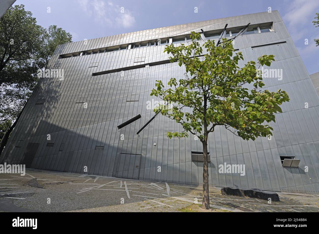 Jewish Museum Berlin, detail of the cladding, Germany, Berlin Stock ...