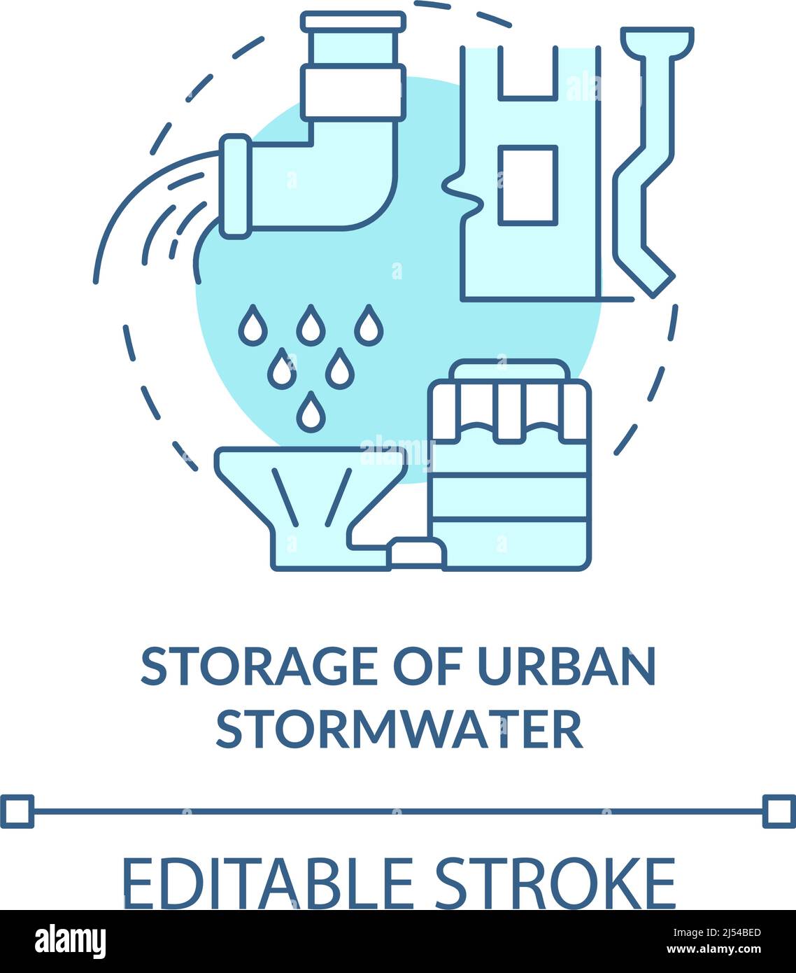 Stormwater drainage system Stock Vector Images - Alamy