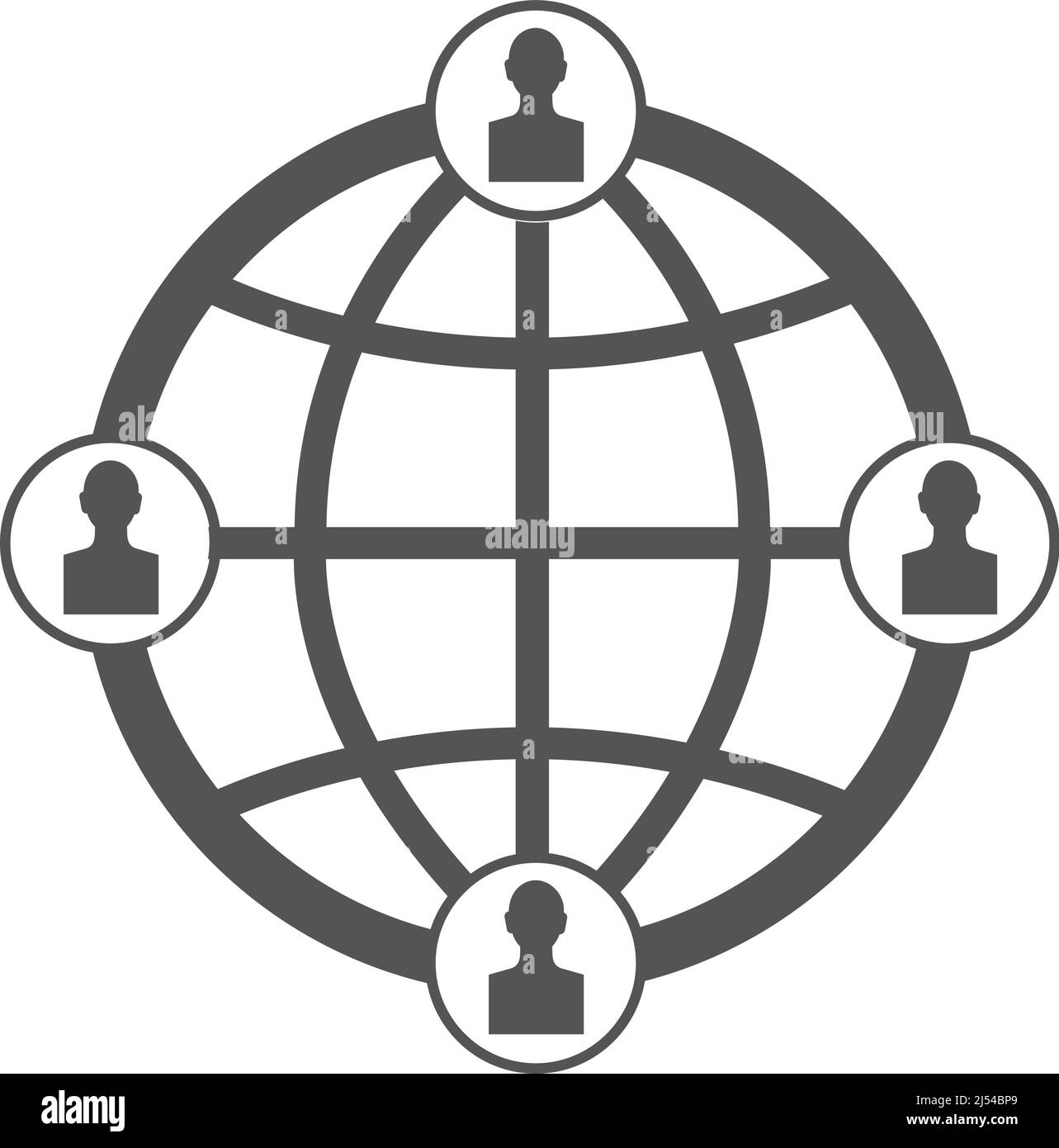 Worldwide people connection symbol. Global communication icon Stock ...