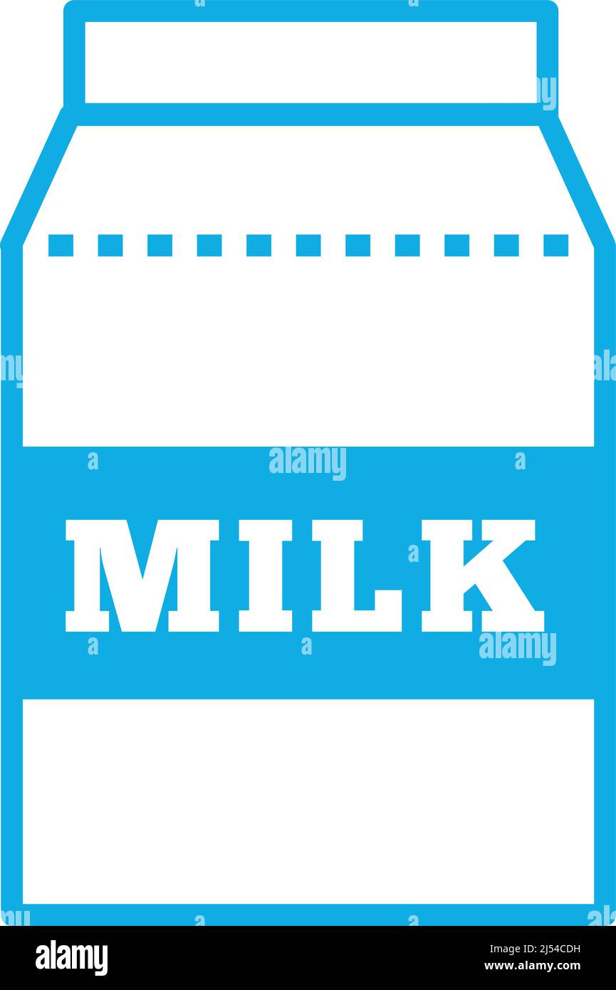 Milk line icon. Dairy product paper pack Stock Vector Image & Art - Alamy