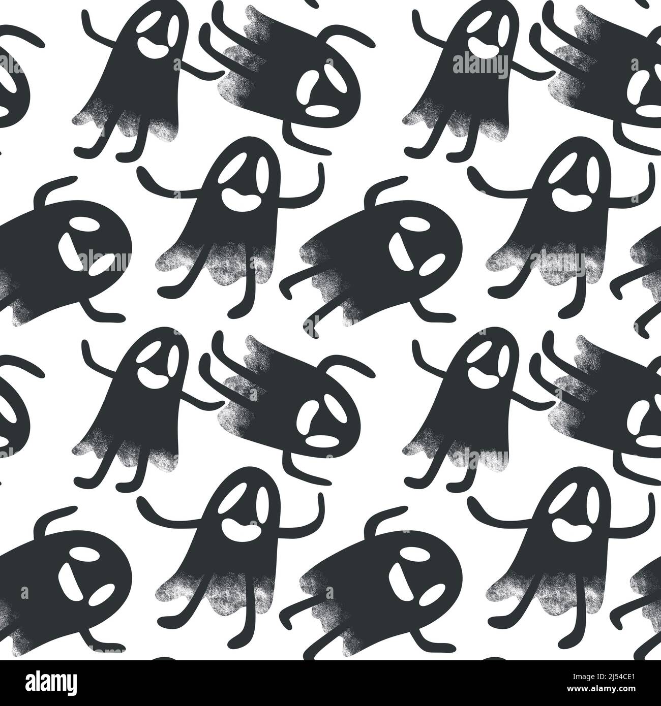 Halloween seamless ghost pattern for wallpaper and packaging and gifts ...
