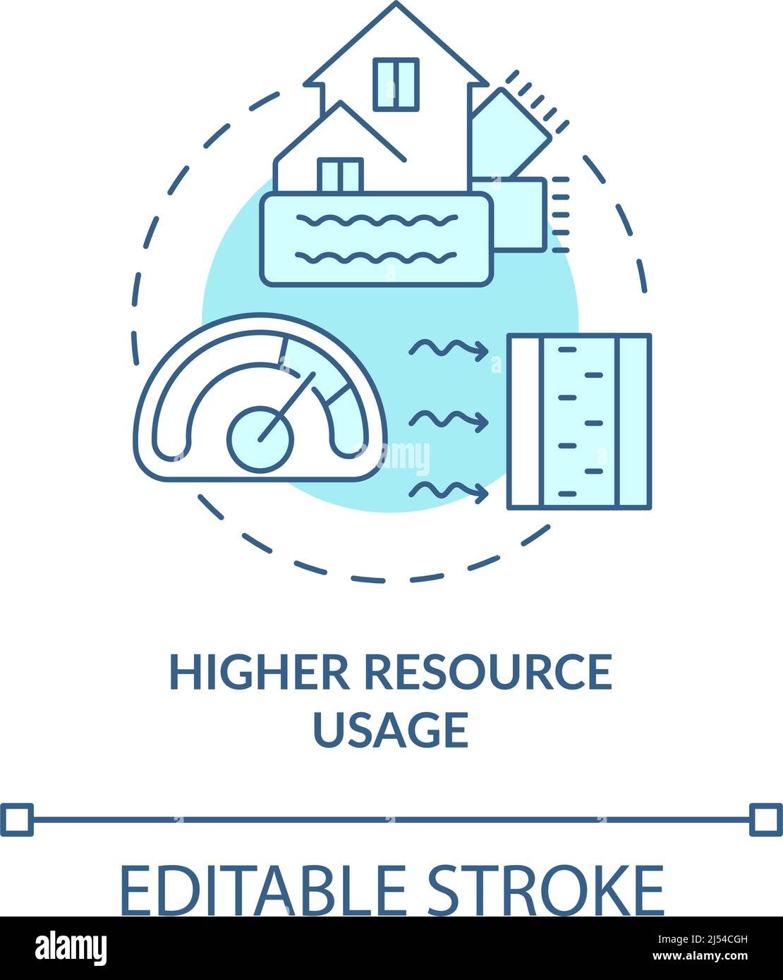 Higher energy consumption Stock Vector Images - Alamy