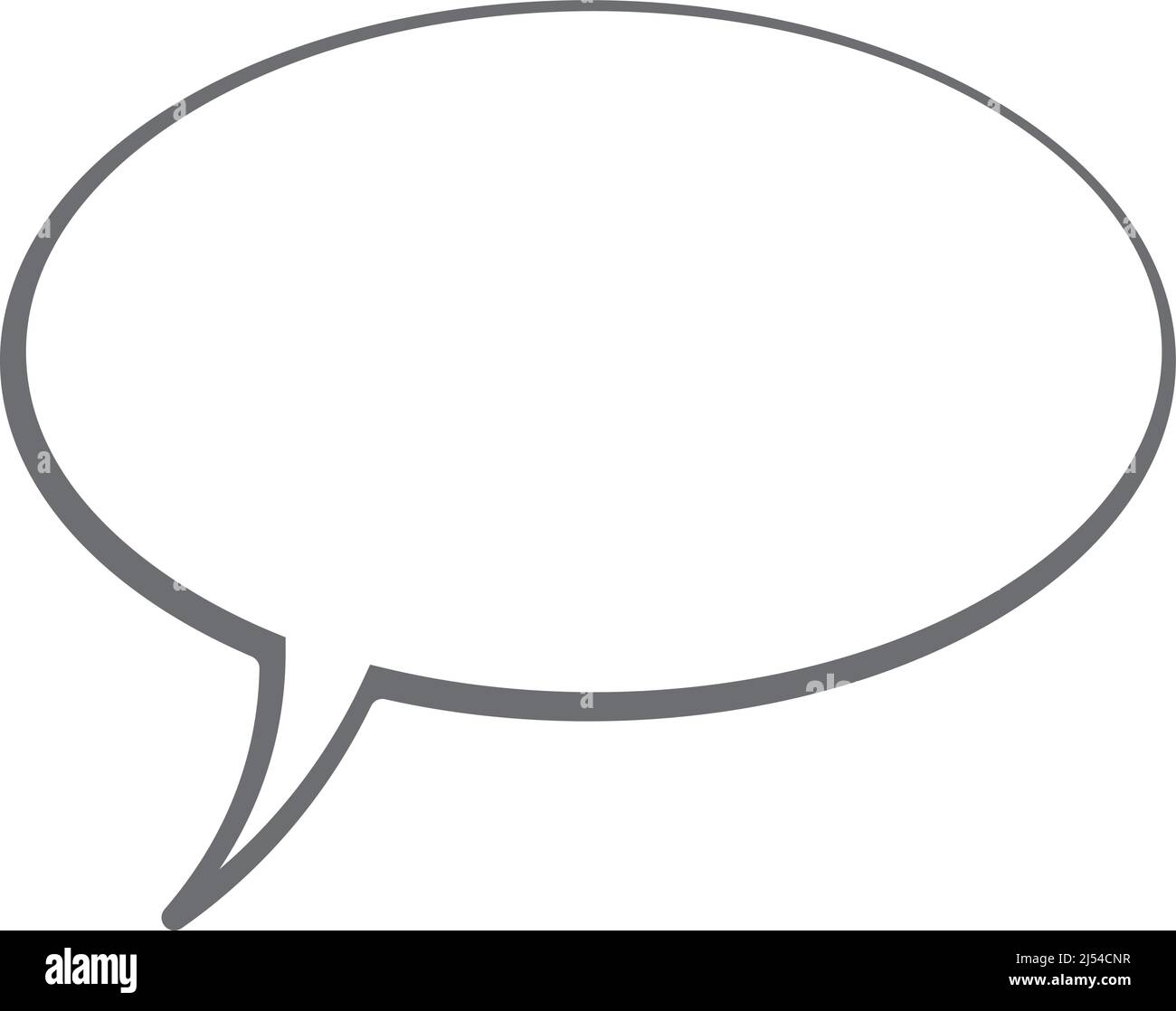 Speech bubble template. Blank message comic balloon Stock Vector Image ...