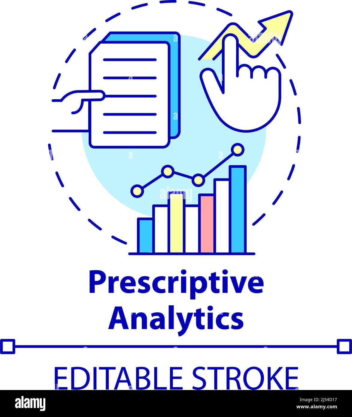Prescriptive analytics concept icon Stock Vector Image & Art - Alamy