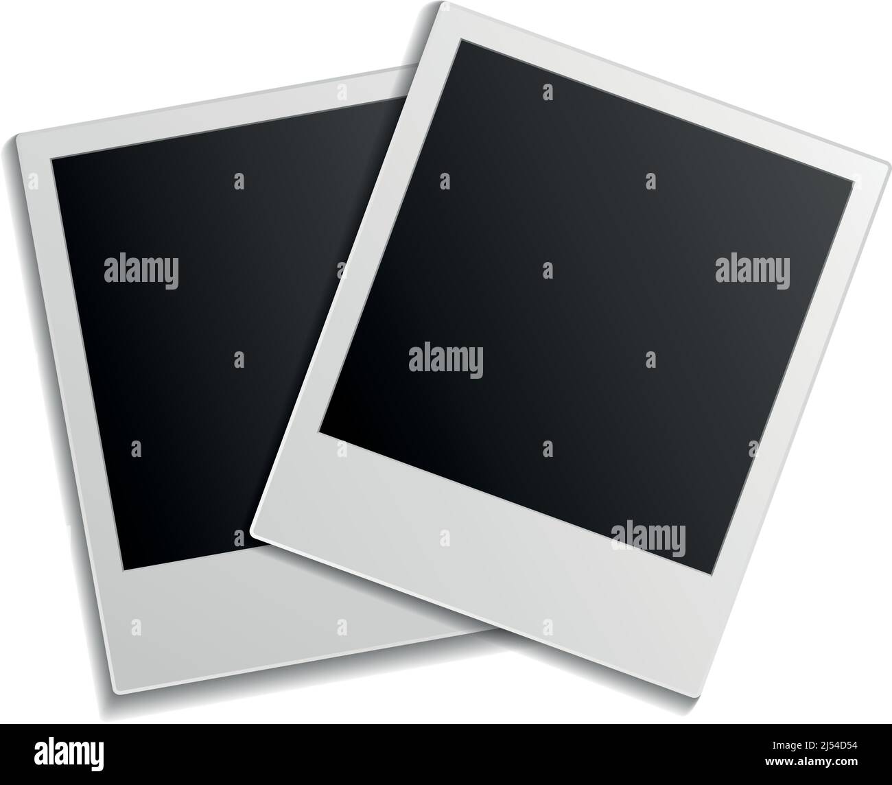 Two photo card mockup. Retro picture frame Stock Vector Image & Art - Alamy