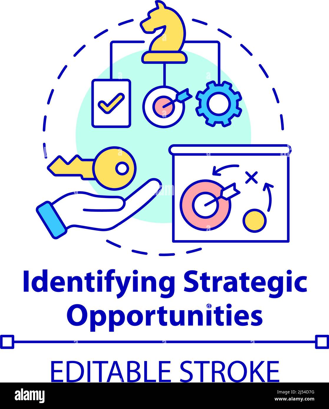 Identifying strategic opportunities concept icon Stock Vector Image ... Identifying strategic opportunities concept icon Stock Vector Image ...
