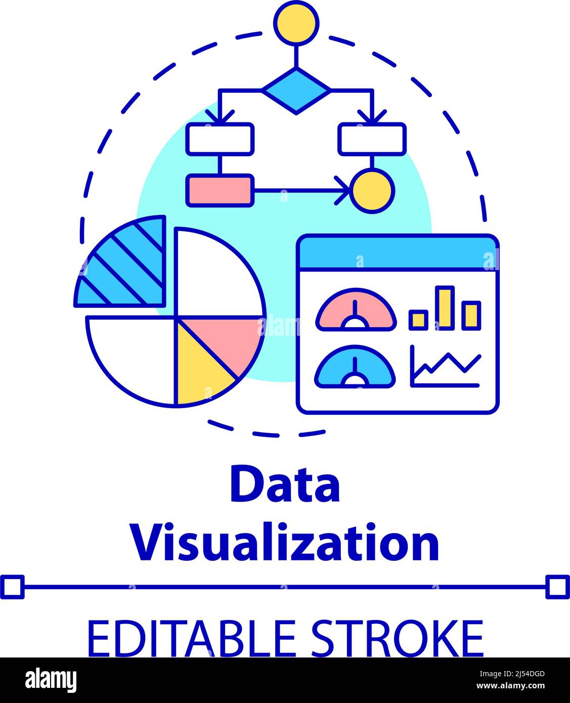 Data visualization concept icon Stock Vector Image & Art - Alamy