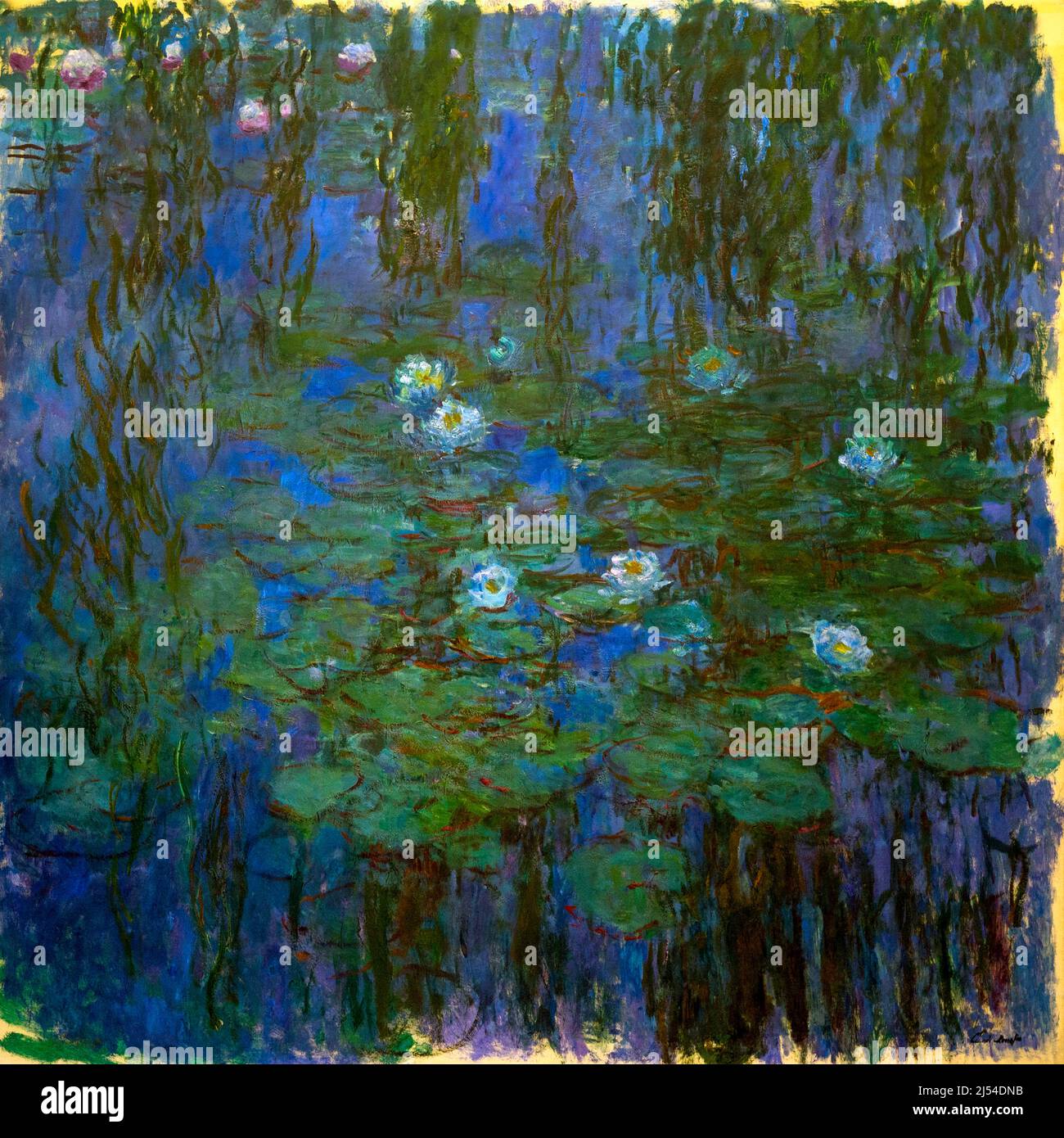 Blue Water Lilies, nympheas bleus, Claude Monet, 1916-1919, Musee D ...