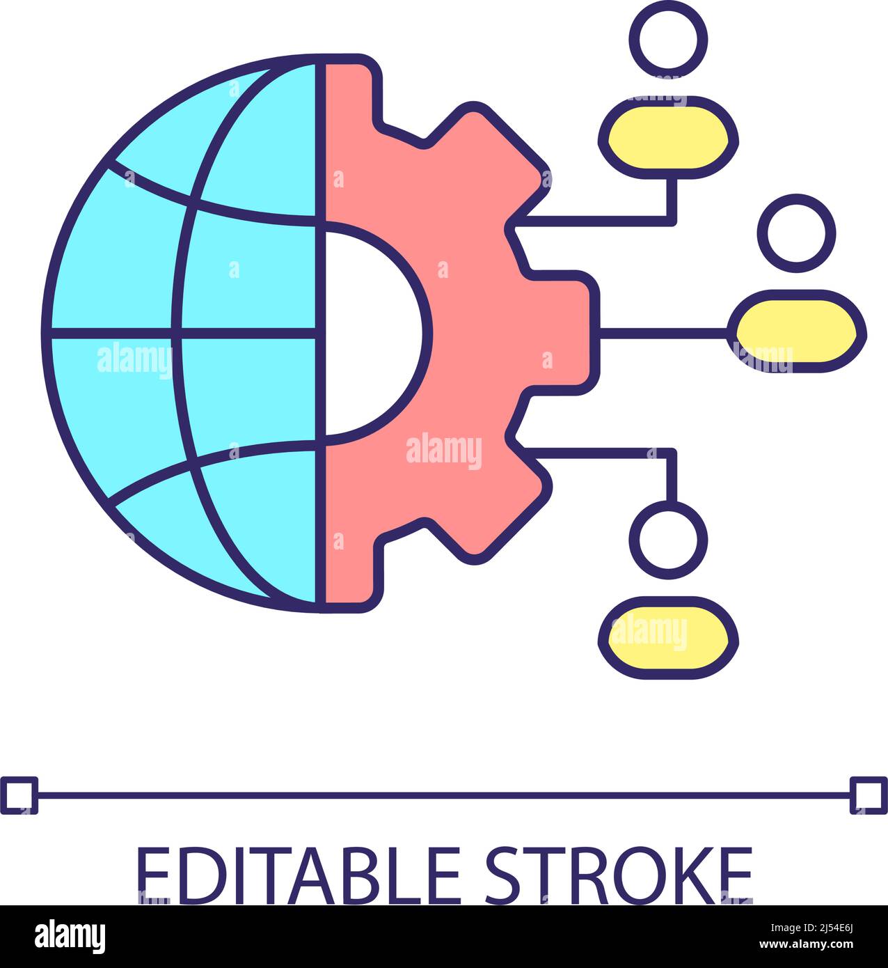 International cooperation RGB color icon Stock Vector Image & Art - Alamy