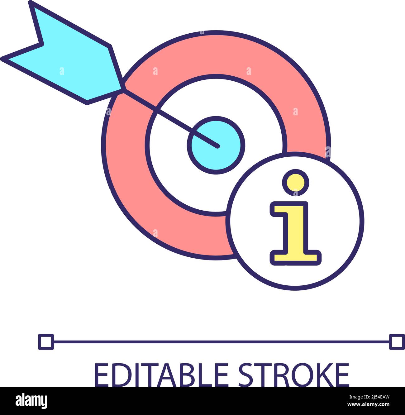 Providing proof of thesis statement RGB color icon Stock Vector Image ...