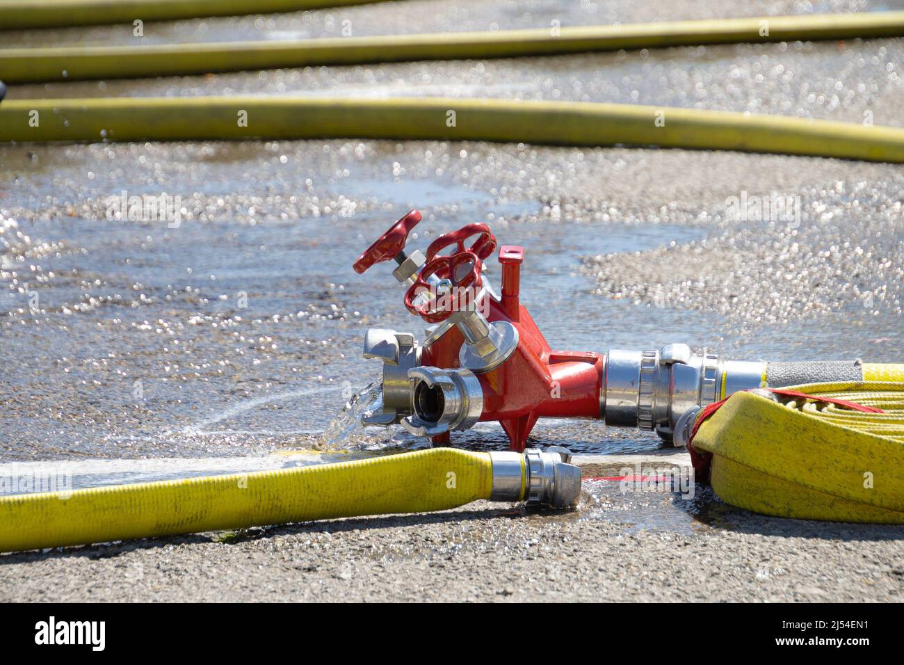 Fire brigade hose pipes hi-res stock photography and images - Alamy