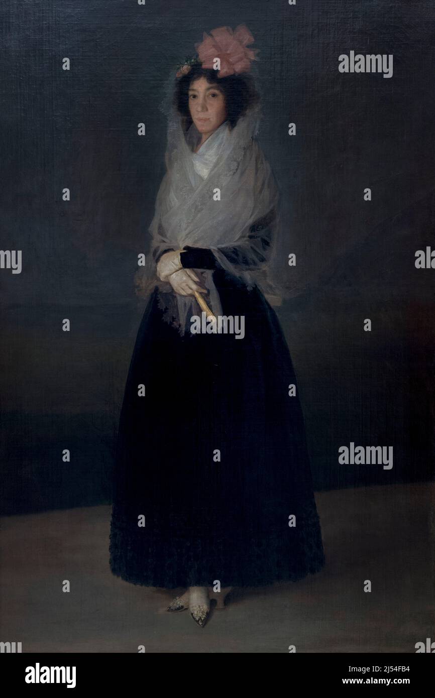 The Countess of Carpio, Marquesa de la Solana, Francisco de Lucientes ...