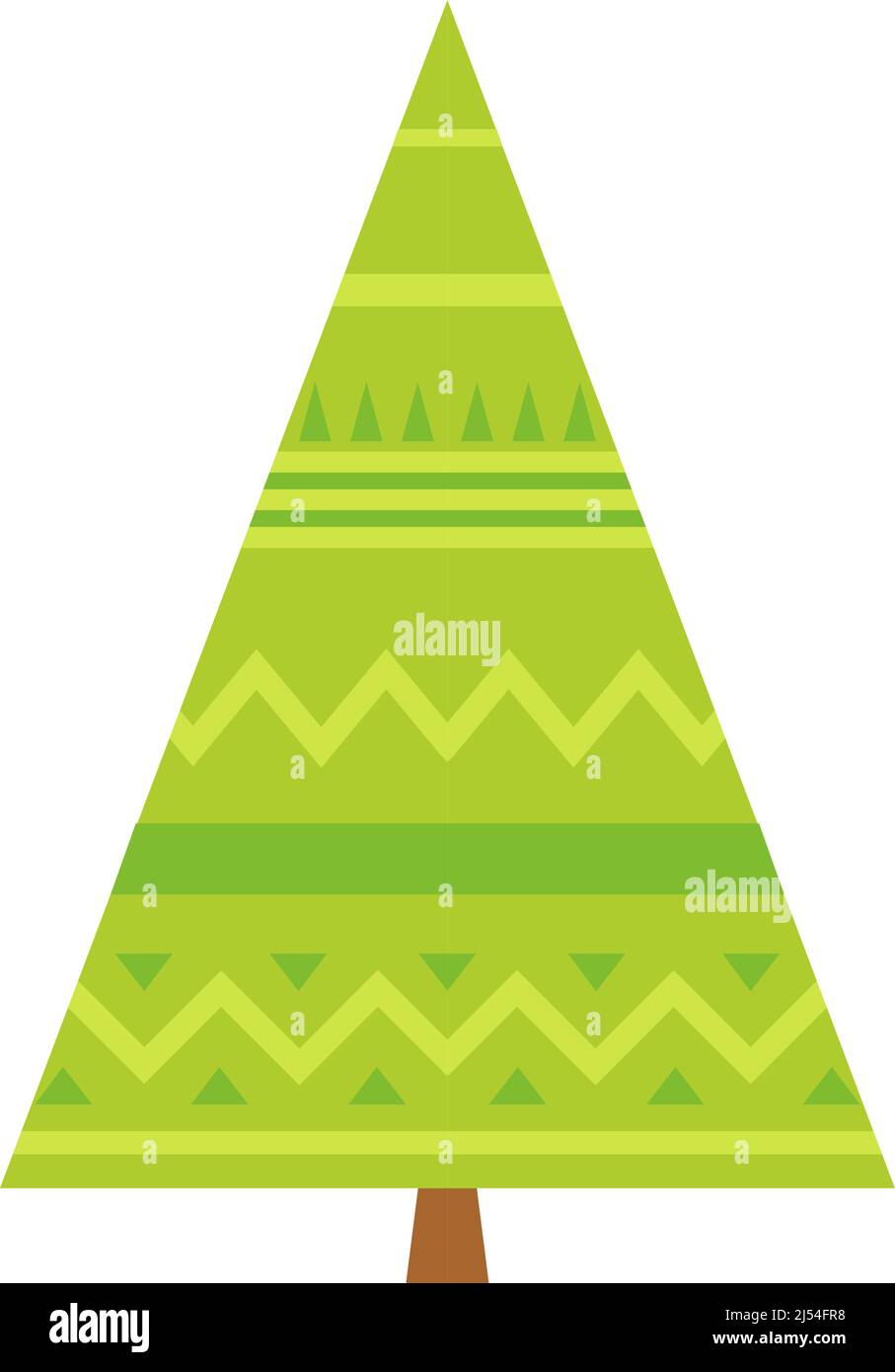 Stylized fir tree. Evergreen conifer plant icon Stock Vector Image ...