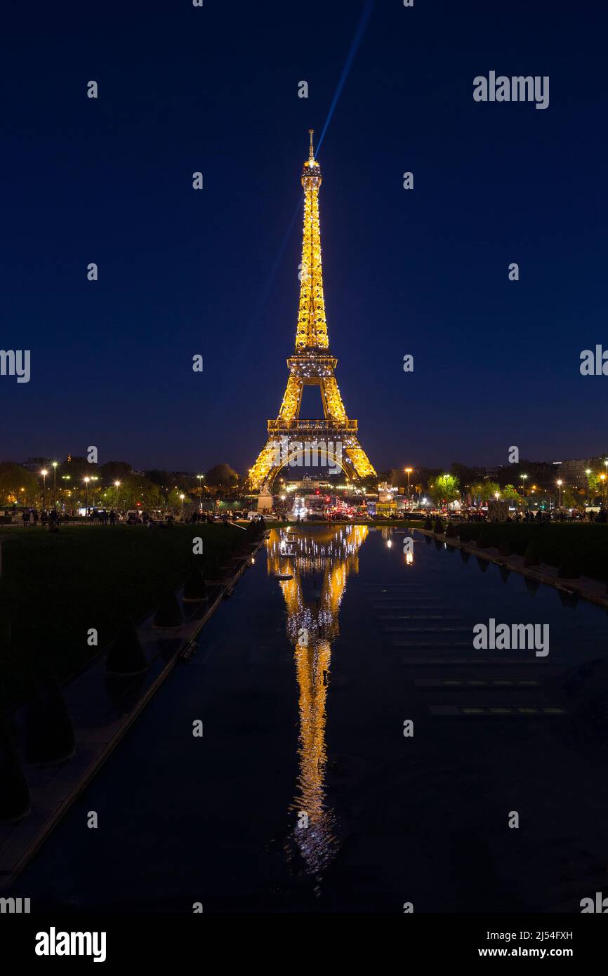 Eiffel Tower in evening, Paris, France, Europe Stock Photo - Alamy