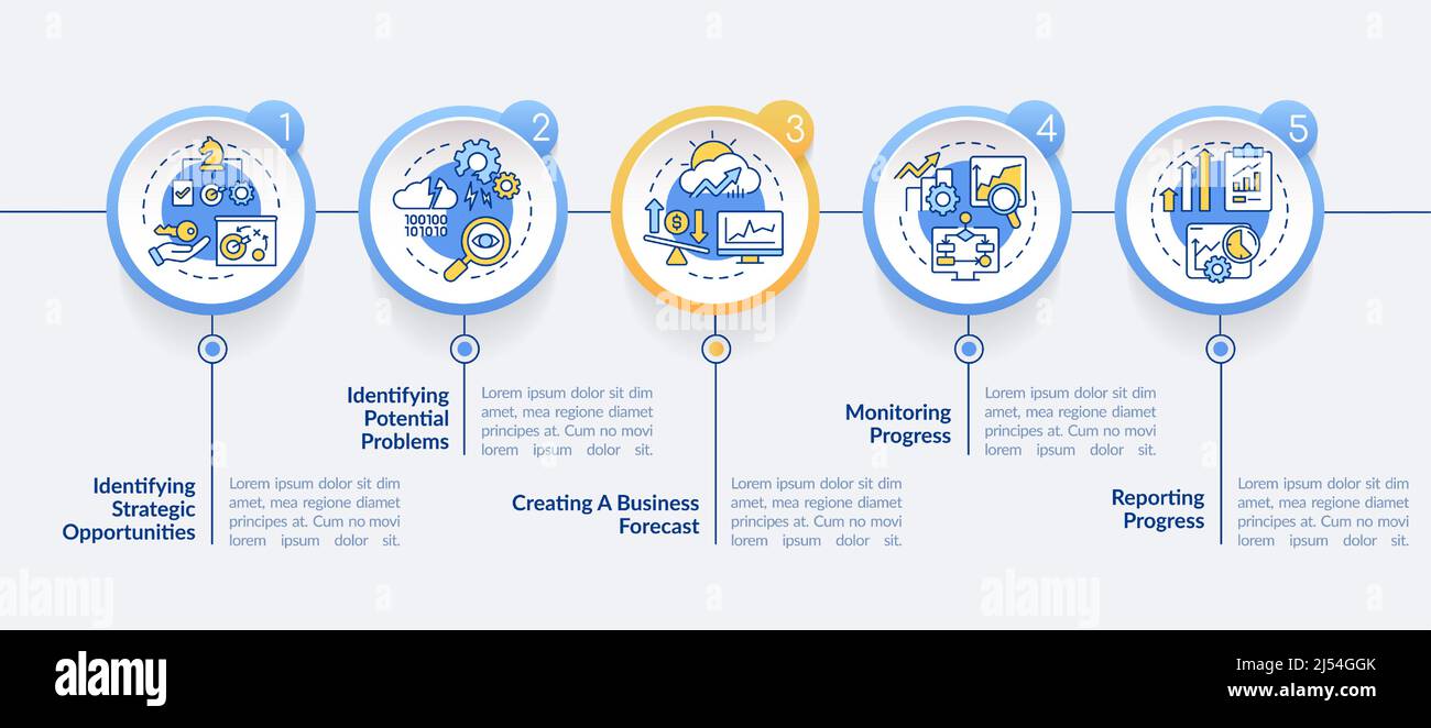 Business analyst assignments circle infographic template Stock Vector ...