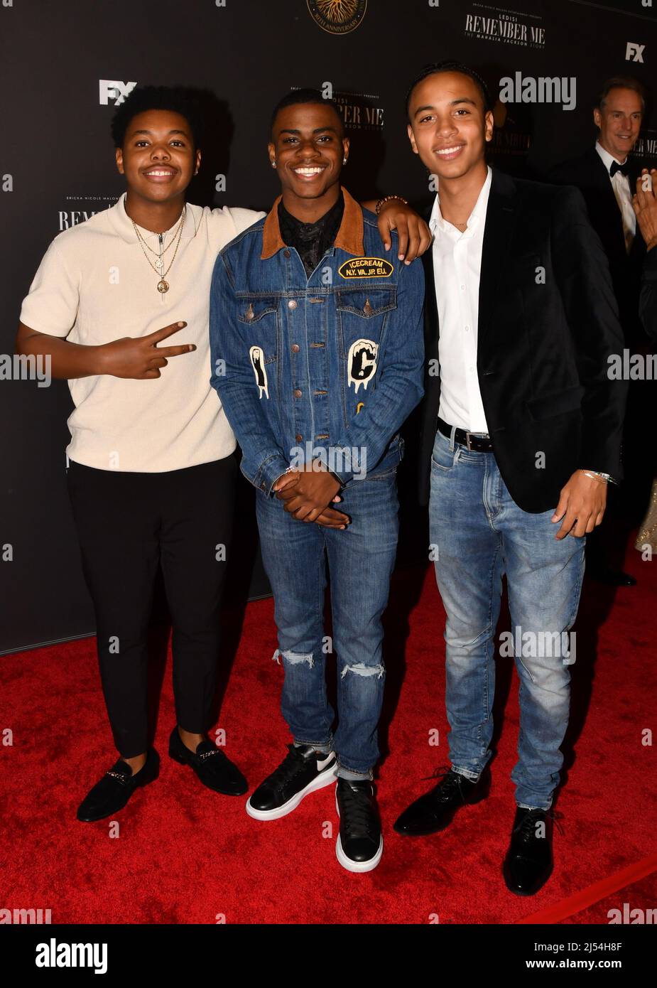 Los Angeles, Ca. 19th Apr, 2022. Cedric Joe, Noah Abbott, Joshua Caleb ...