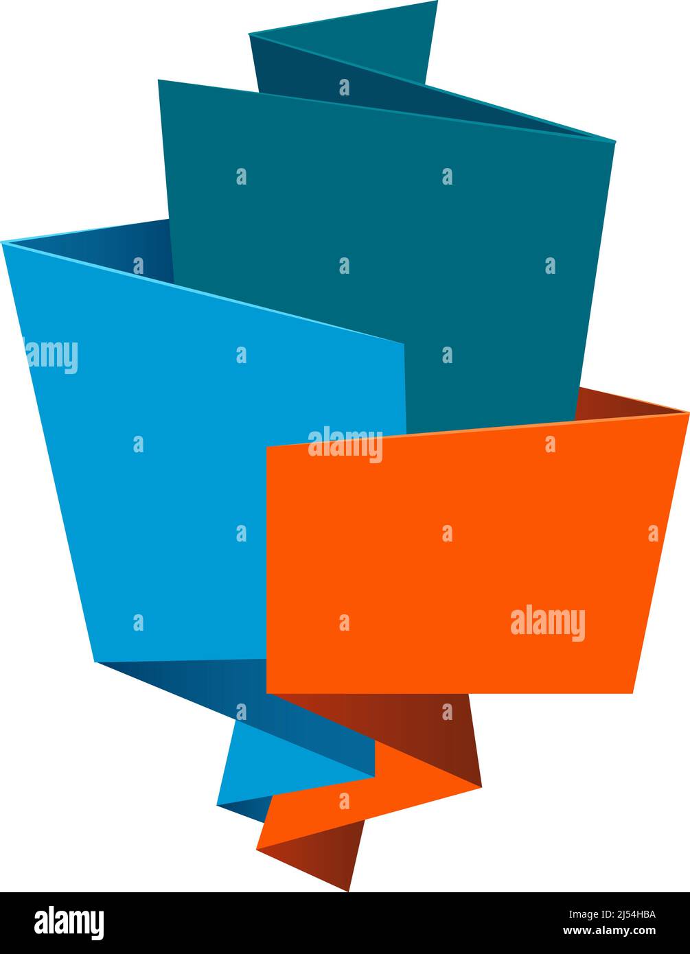 Blank promo tag template. Blue orange forms Stock Vector Image & Art ...