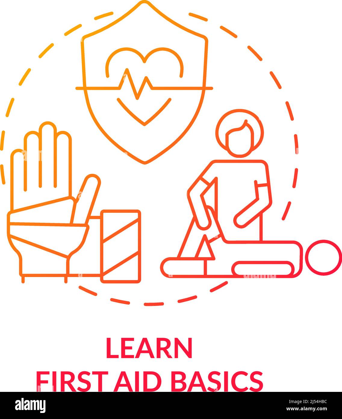 Learn first aid Stock Vector Images - Alamy