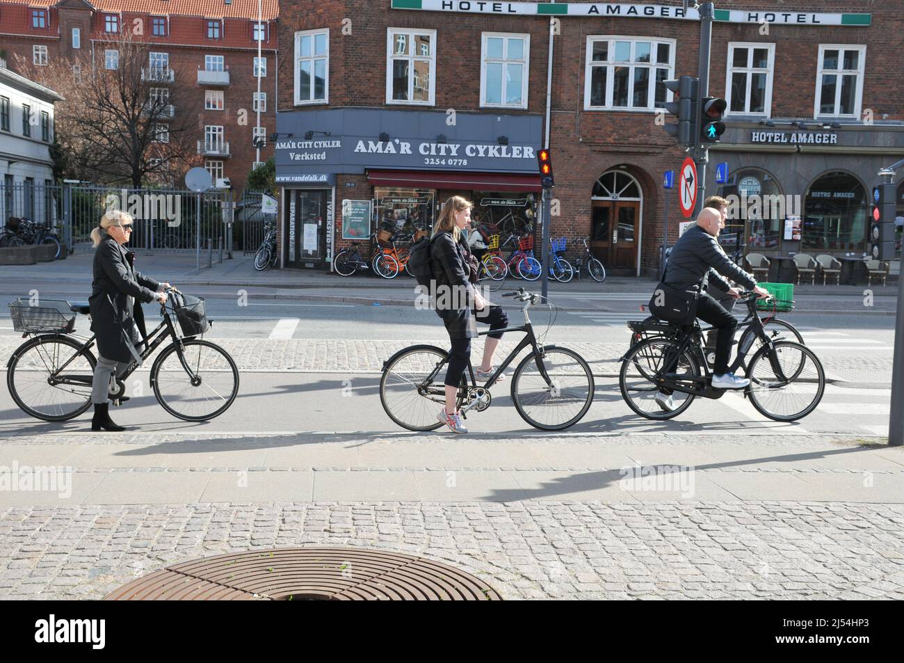 Copenhagen/Denmark/.20 April 2022/Danes as biker nation they ride bike ...