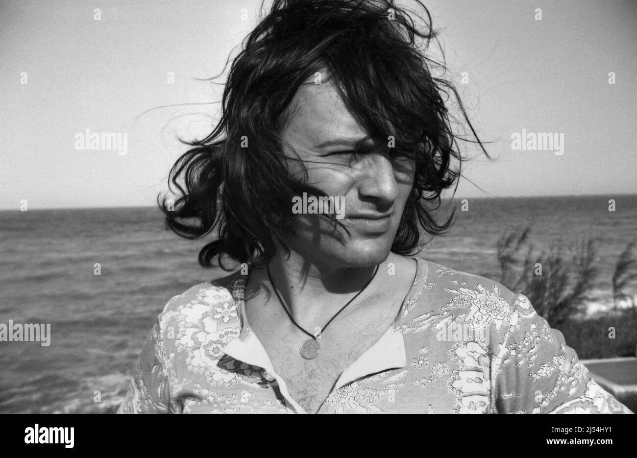 Portrait of the Romanian singer Mircea Baniciu, approx. 1976 Stock ...