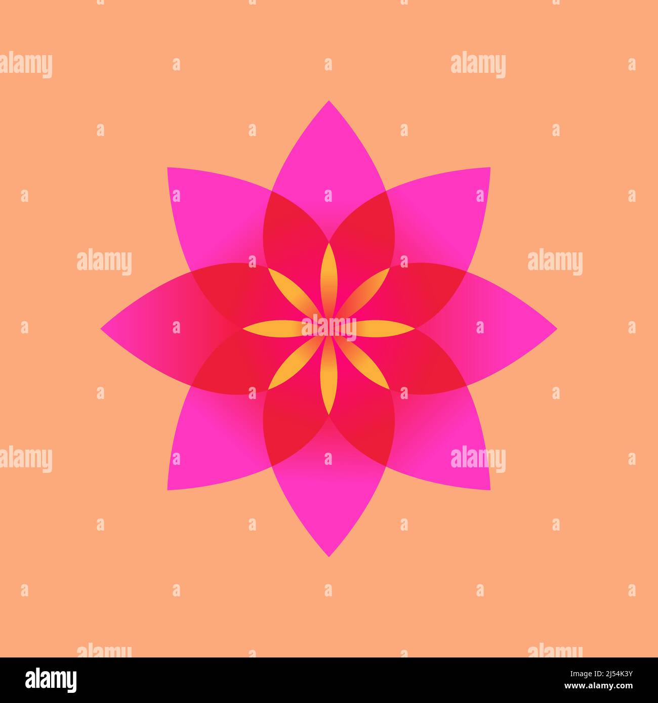 illustration vector design of flower logo Stock Vector Image & Art - Alamy