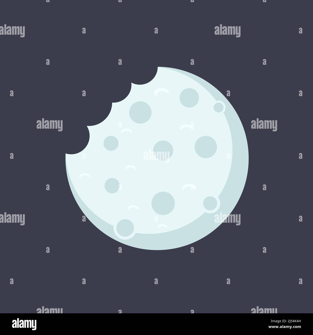 illustration vector design of cookie moon logo Stock Vector Image & Art ...