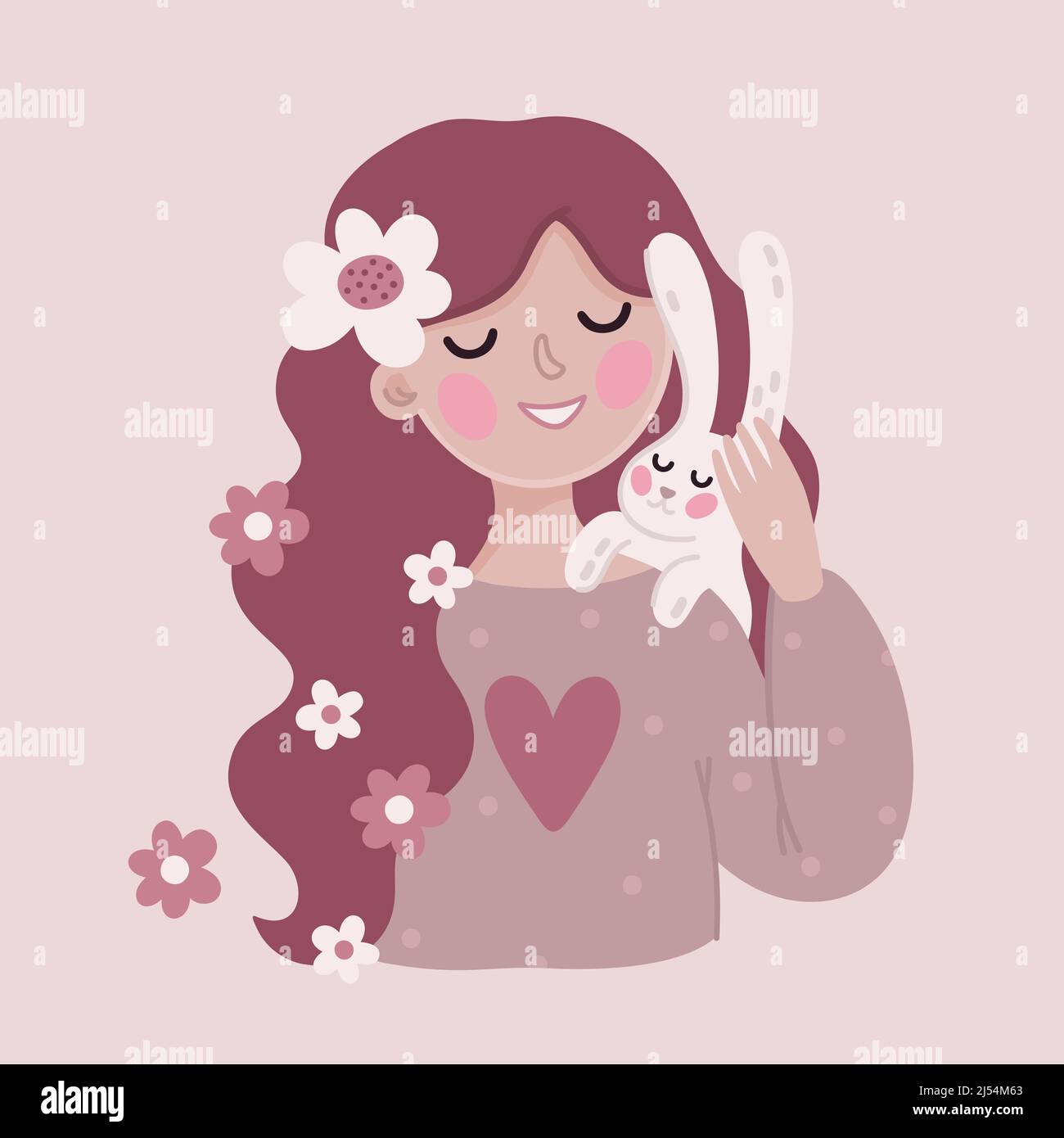 Bunny girl Stock Vector Images - Alamy