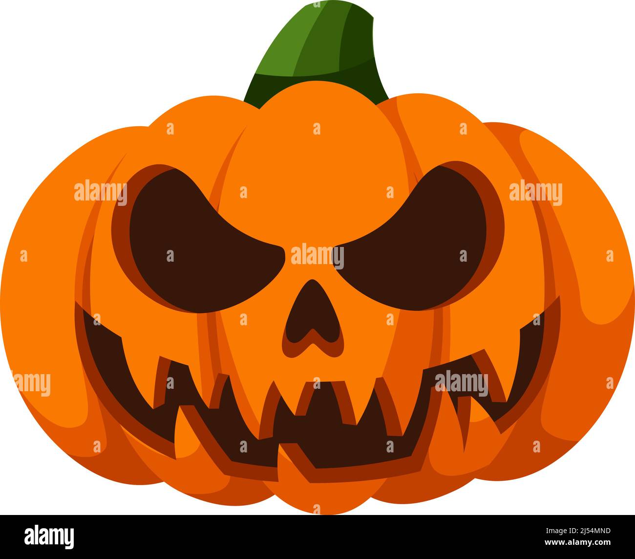 Halloween pumpkin icon. Evil scary smile. Horror symbol Stock Vector ...