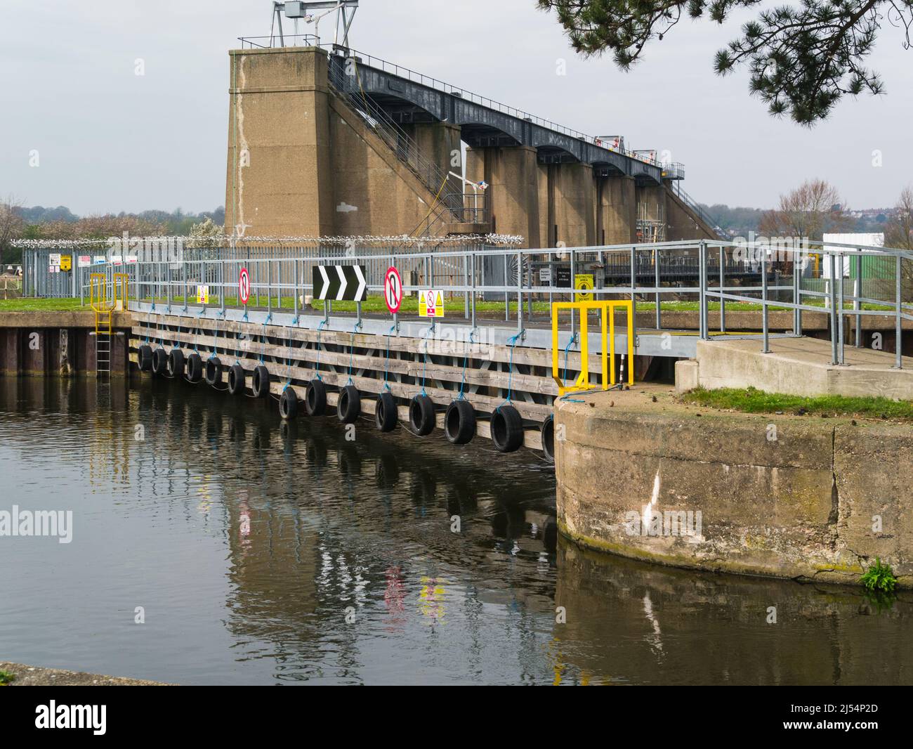 Holme Lock Colwick Sluices built in 1955 to control the water flow of ...