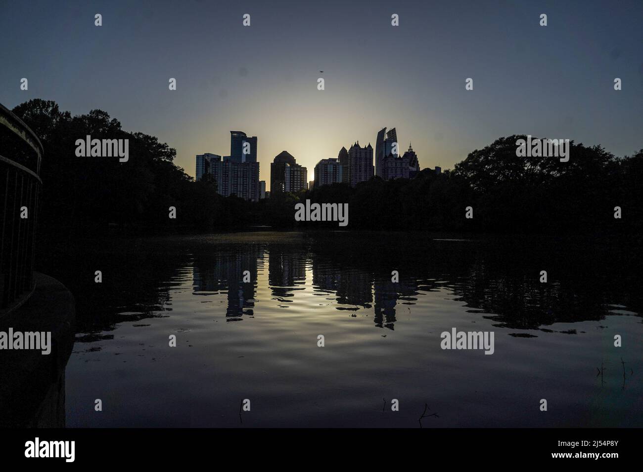 Atlanta, United States. 19th Apr, 2022. View of downtown Atlanta as the ...