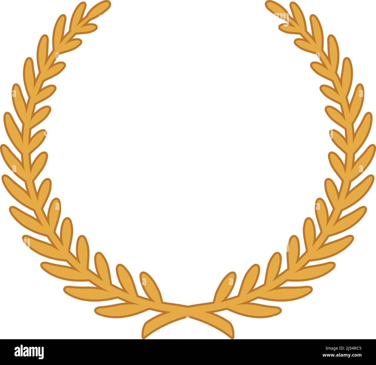 Classic winner wreath badge. Laurel leaves ornament Stock Vector Image ...