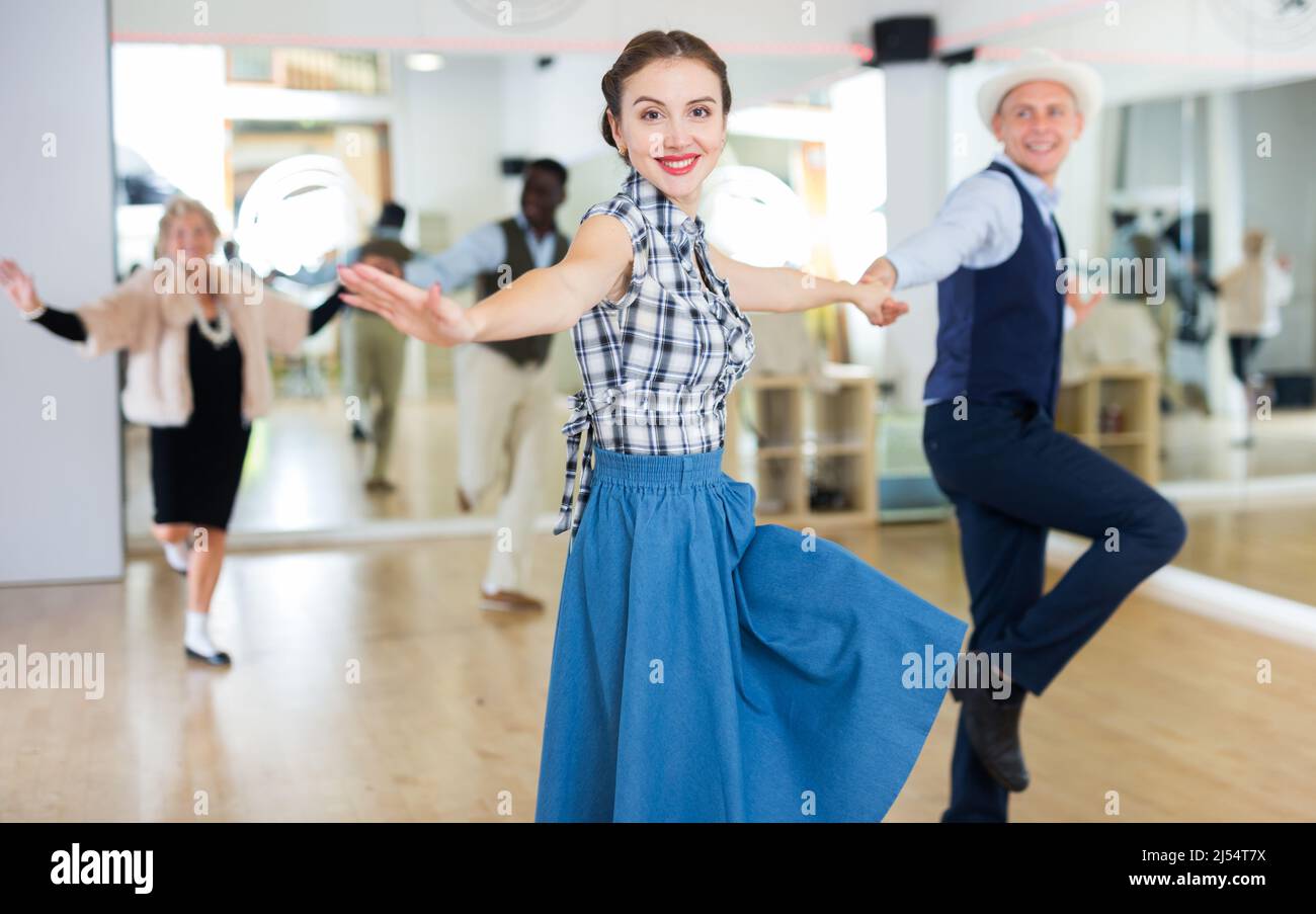 Swing dancing hi-res stock photography and images - Alamy