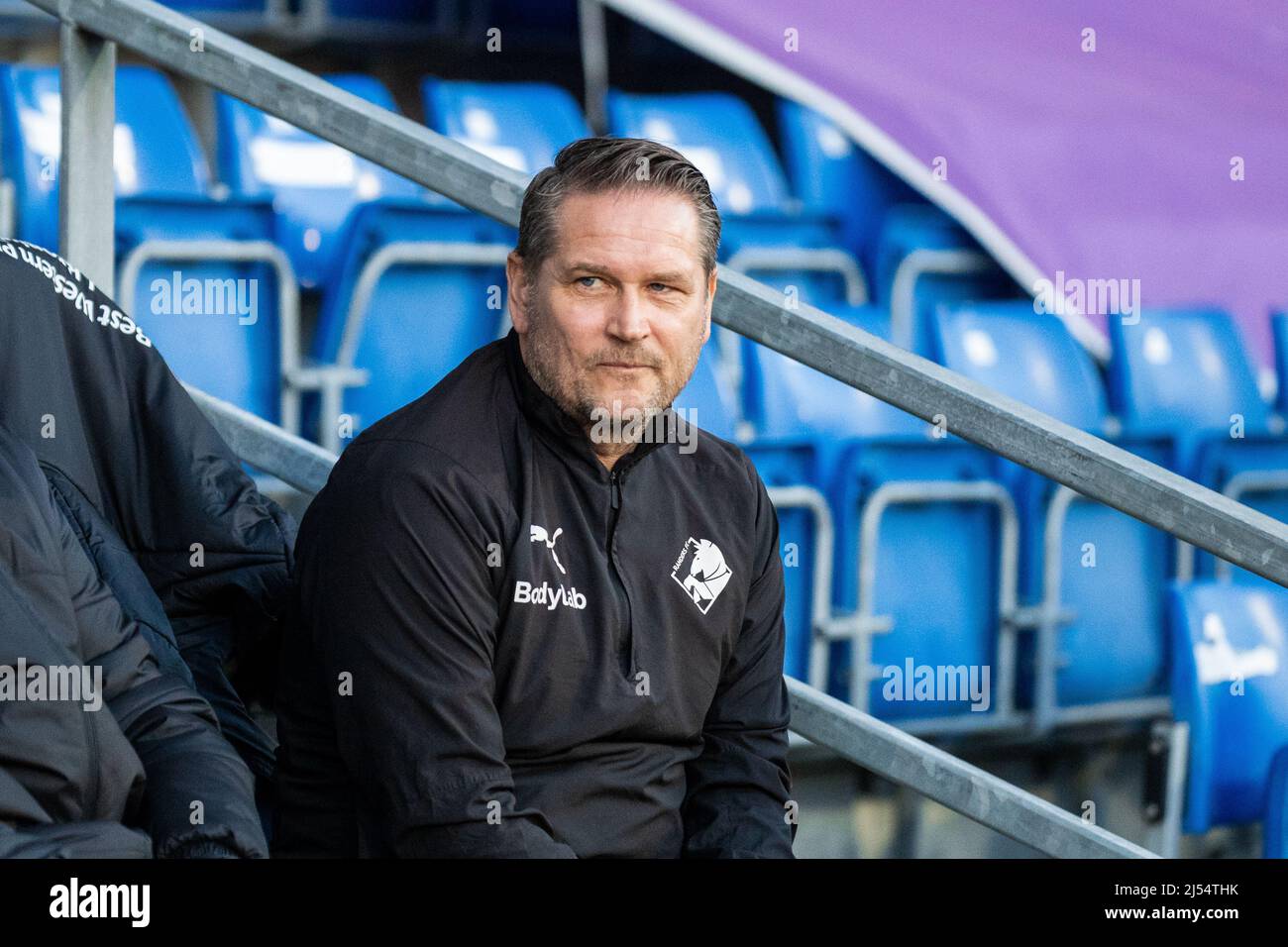 Randers, Denmark. 19th Apr, 2022. Head coach Thomas Thomasberg of ...
